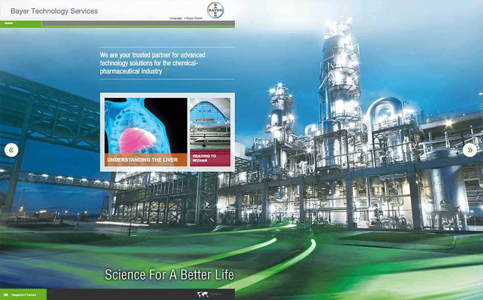 Bayer AG | Internet Relaunch | SUNZINET